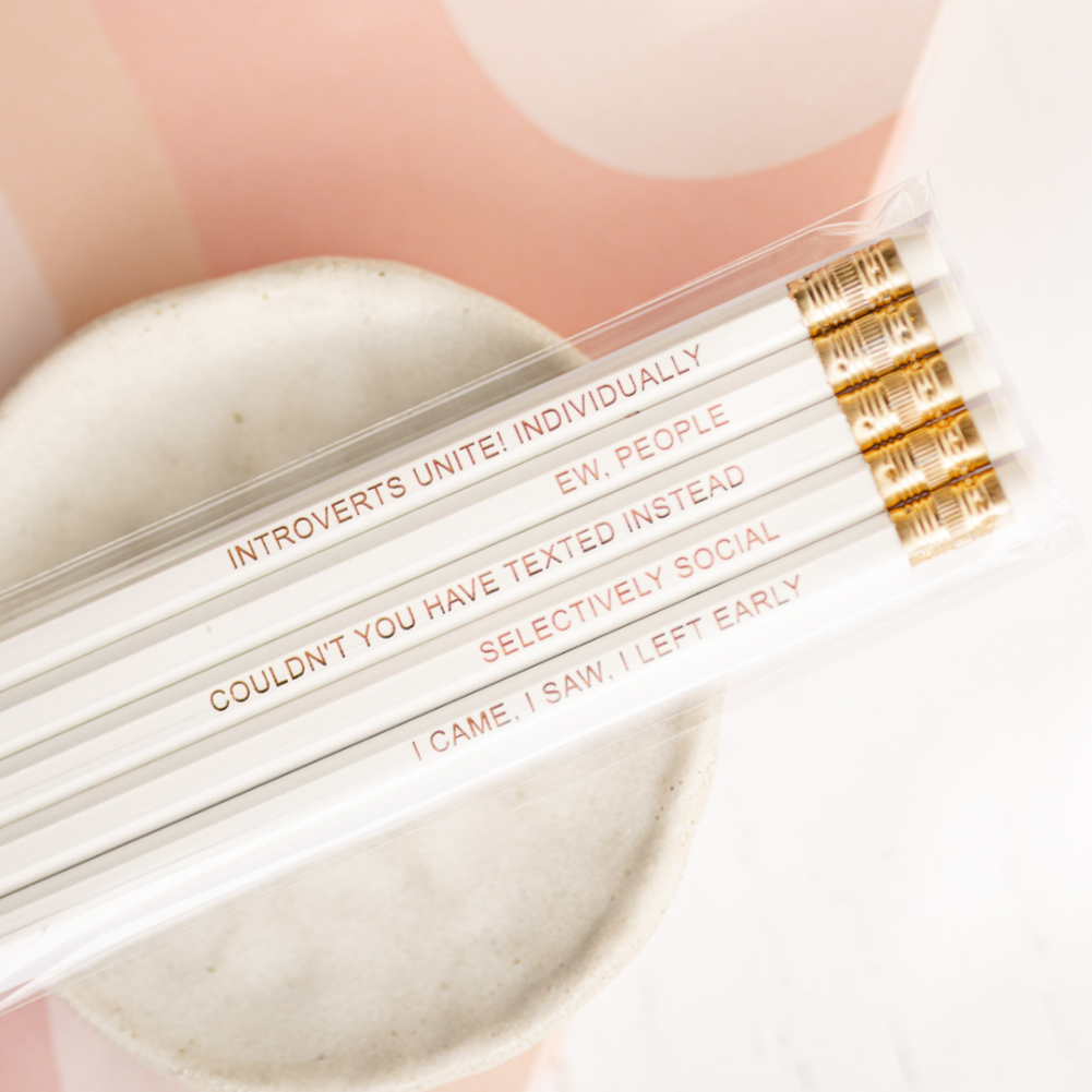 The Introvert Collection Pencil Set – Hey Luna