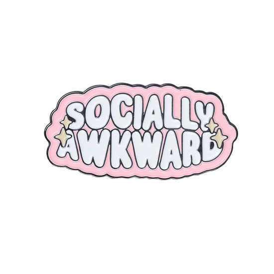 Socially Awkward Lapel Pin – Hey Luna